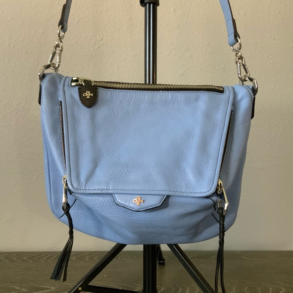 orYANY | Bags | Oryany Medium Leather Shouldercrossbody Bag Sky Blue ...